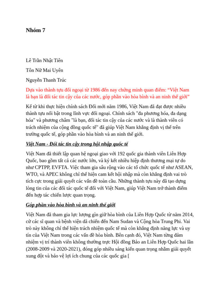 Nhóm 7 Bu I 6 | PDF