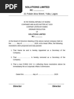 CAC Form 1.1: Company Registration Guide | PDF | Notary Public | Common Law