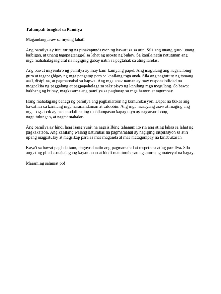 Talumpati | PDF