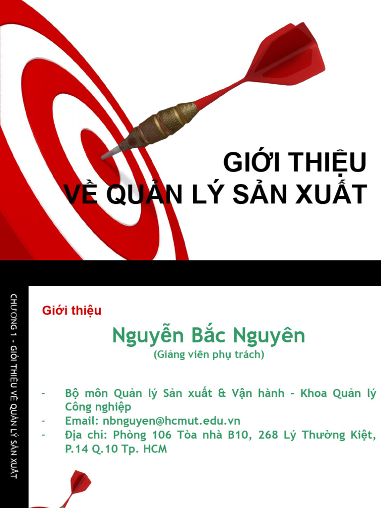 00 Chương 1 - Giới Thiệu Về QLSX | PDF