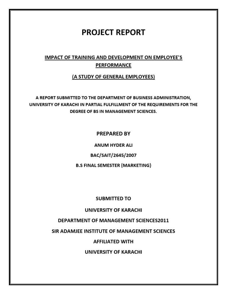 Training Impact on Employee Performance | PDF