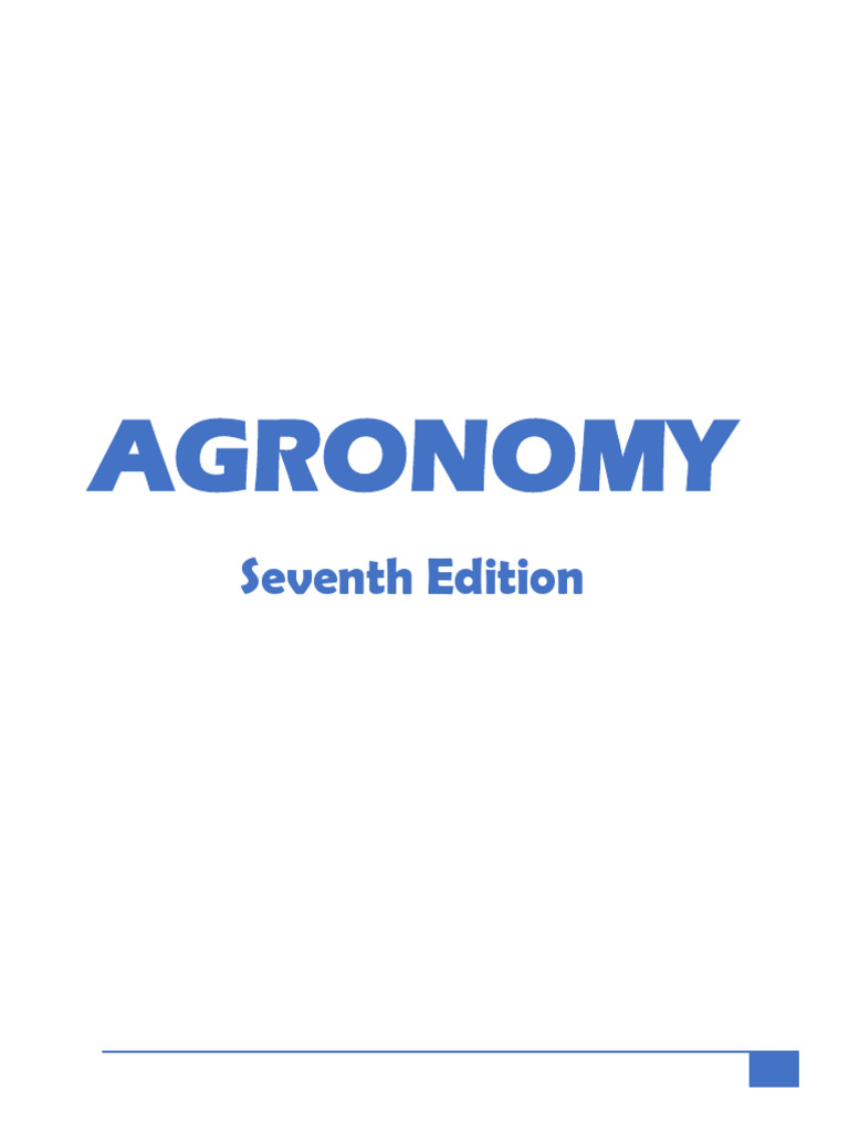Agronomy | PDF | Soil | Agriculture
