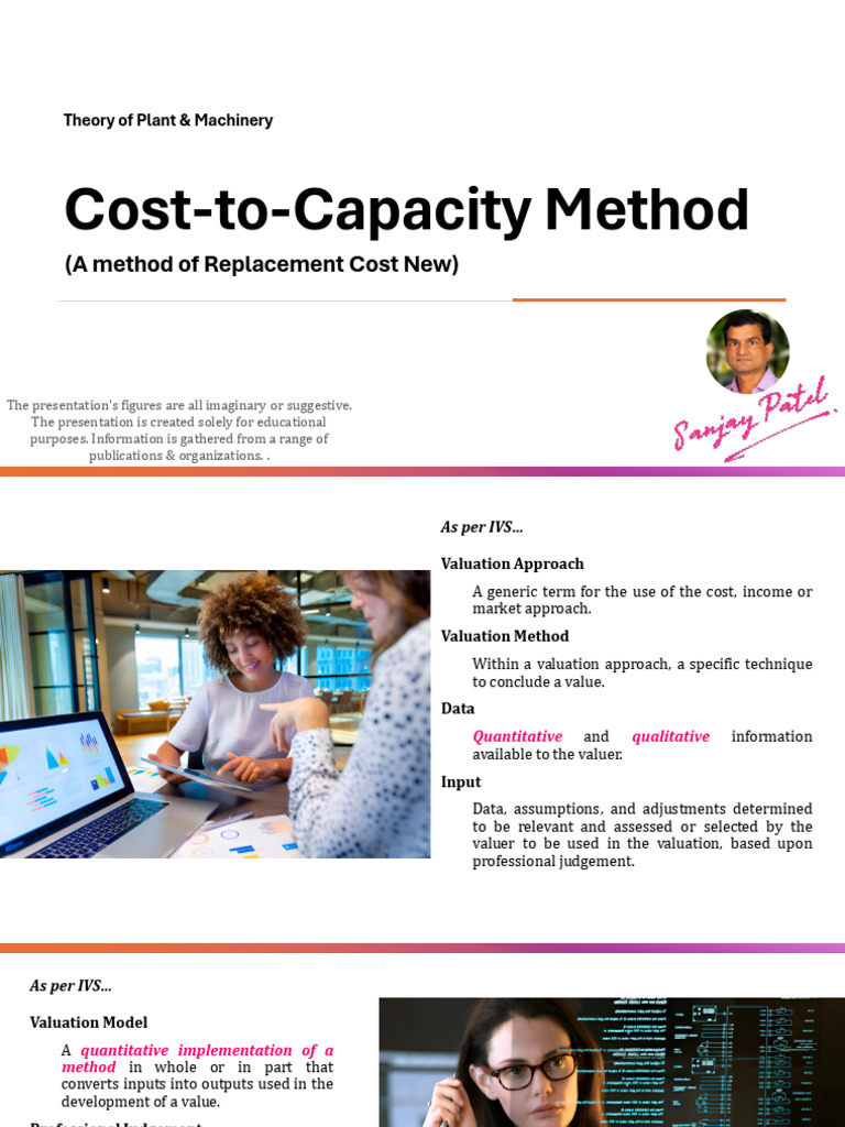 Valuation of Machinery Using C To C Method of RCN 1714621283 | PDF ...