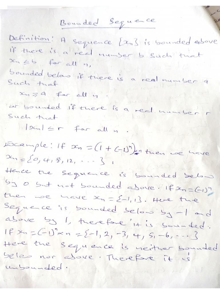 Mat 231 Sequences | PDF