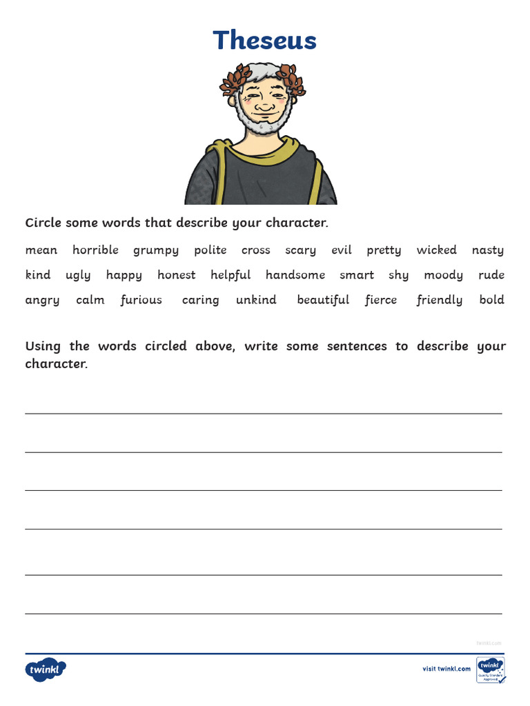 Midsummer Nights Dream Character Description Activity Sheet | PDF ...