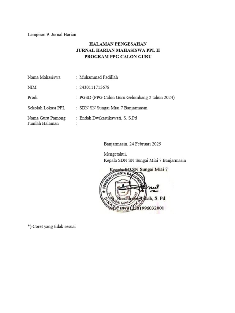 01.05.6-B1 - 4 Unggah Jurnal Harian - Muhammad Fadillah (PPL2) | PDF