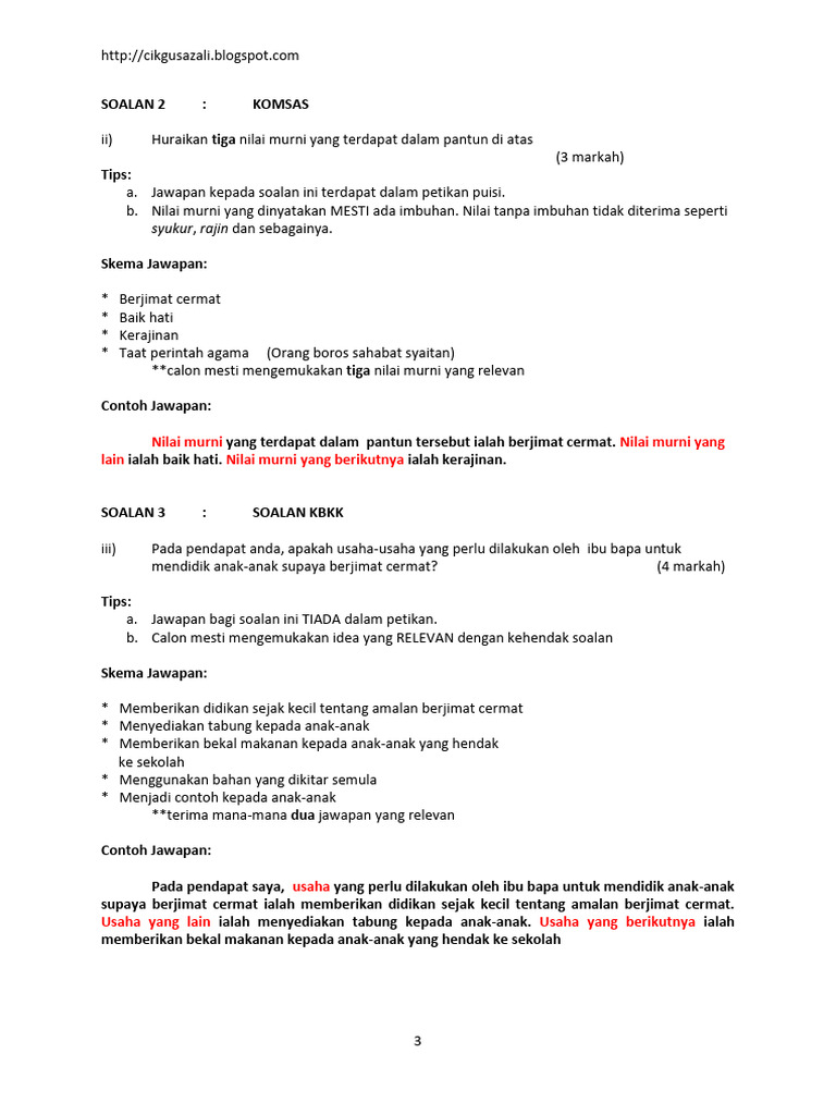 Instrumen-Contoh-Soalan-1-11 | PDF