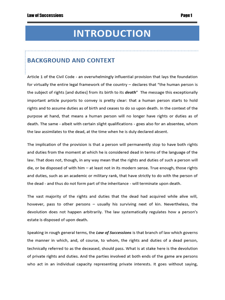 Law of Succession | PDF | Life Insurance | Private Law