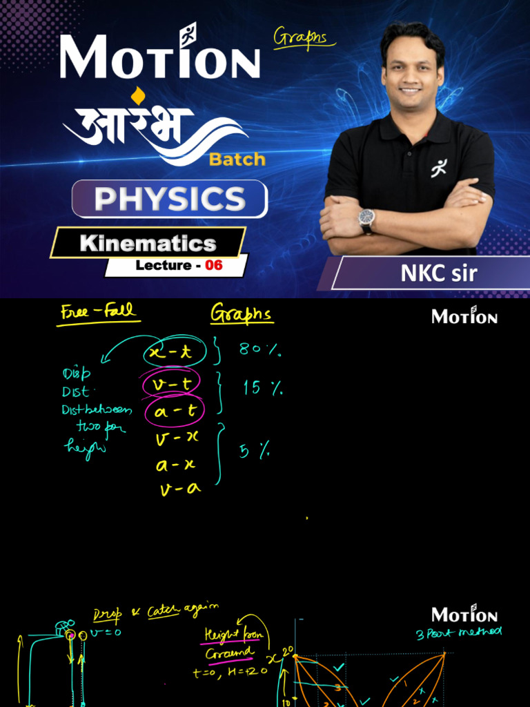 Kinematics_Lec_06_NKC Sir | PDF