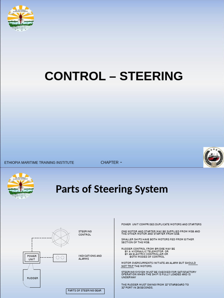 Steering System Control in Maritime Training | PDF | Servomechanism ...