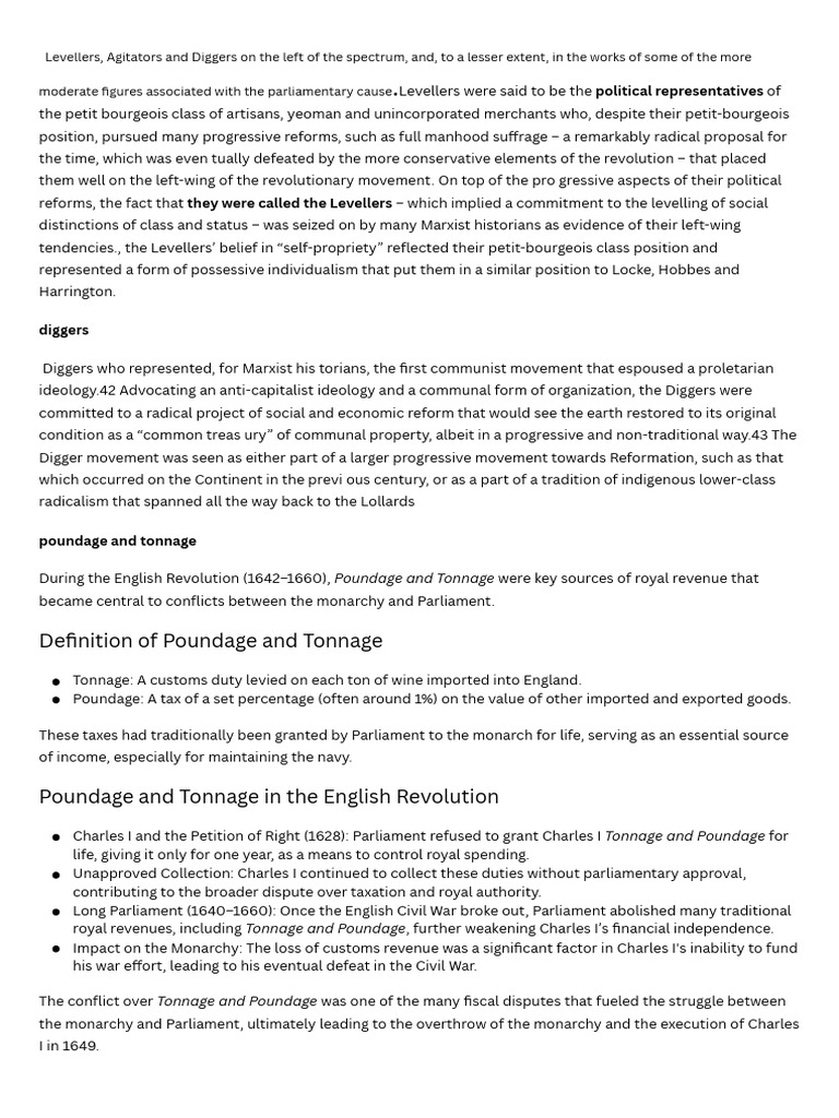 Definition of Poundage and Tonnage: Political Representatives | PDF ...