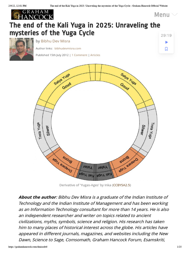The End of The Kali Yuga in 2025 - Unraveling The Mysteries of The Yuga ...