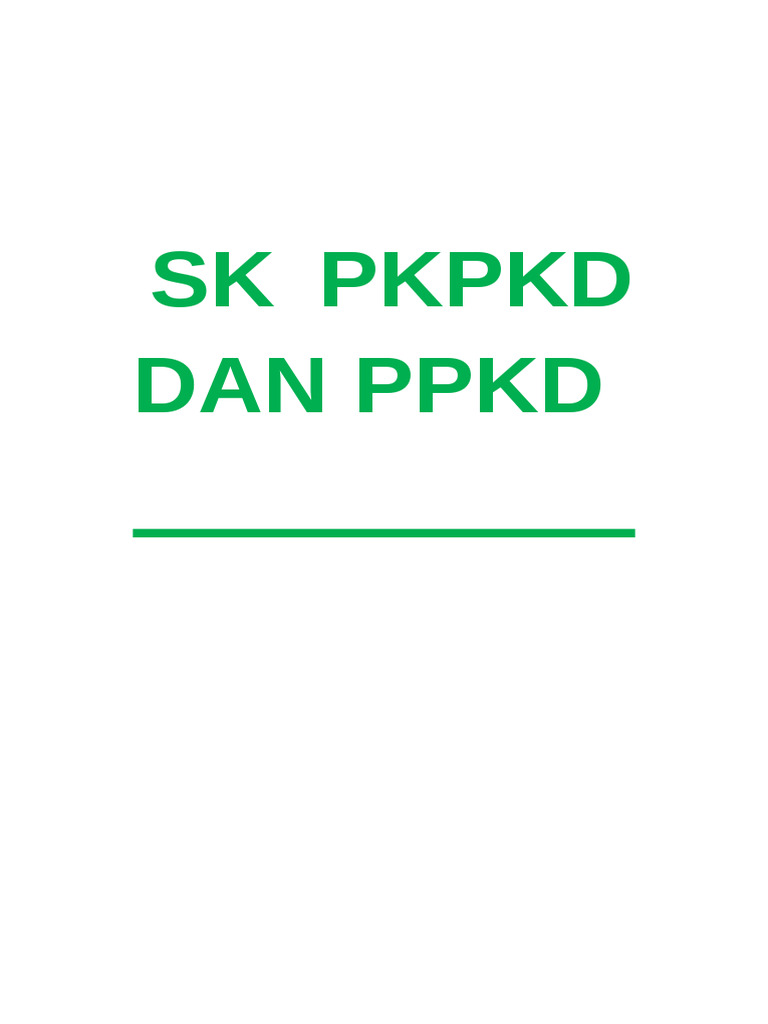 SK PPKD Terbaru | PDF