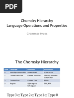 Chomsky Hierarchy of Formal Languages | PDF | Automata Theory | Regular ...