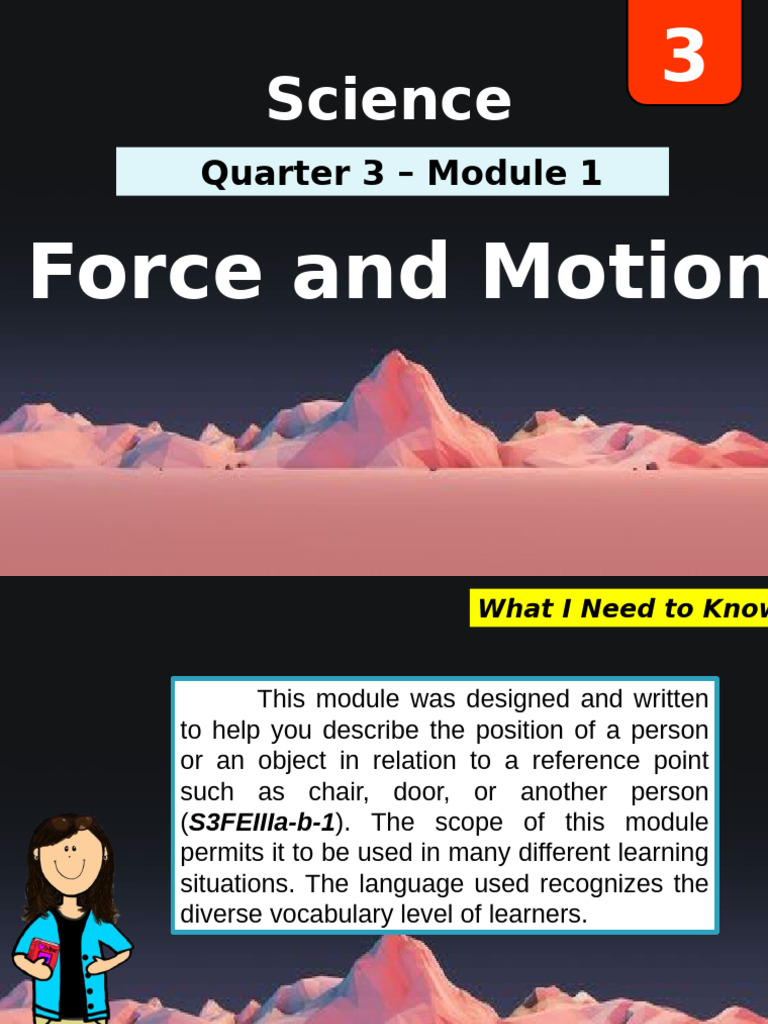 Force and Motion: Reference Points Guide | PDF | Force