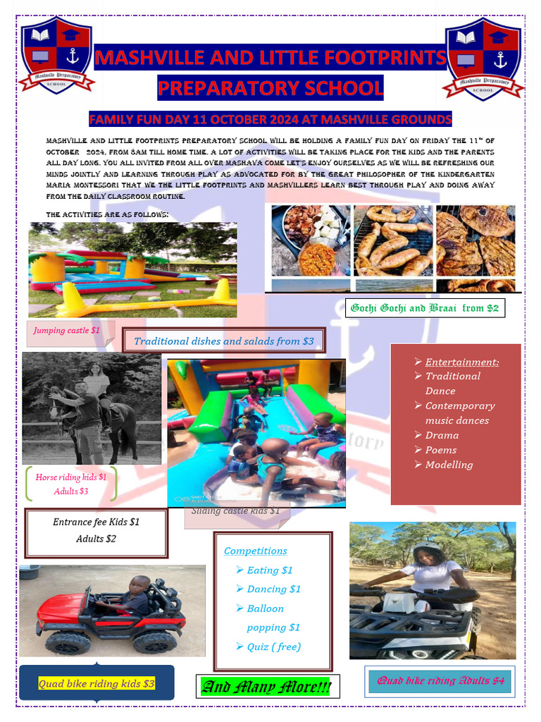 MASHVILLE PREPARATORY SCHOOL fun day flyer | PDF