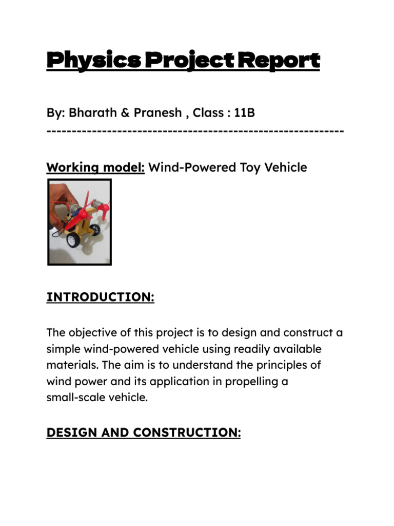 Physics Project Report (1) | PDF