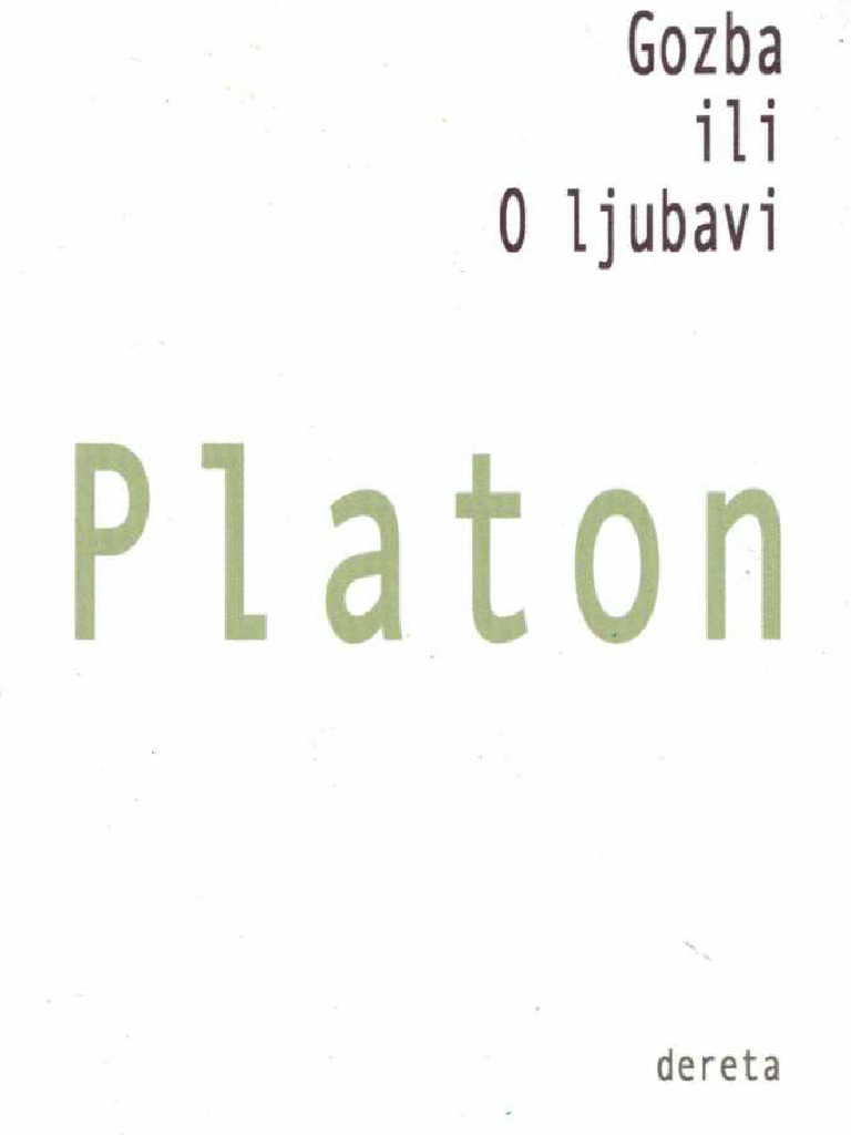 Gozba - Platon | PDF