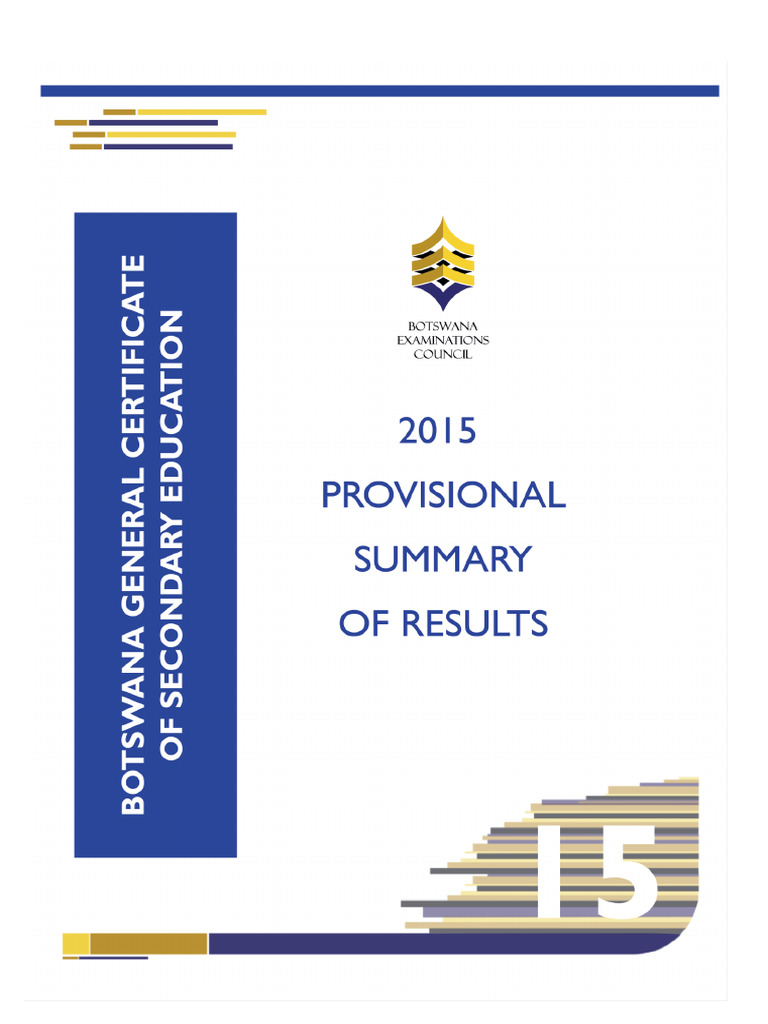 2015 BGCSE Provisional Report Final | PDF | Qualifications ...