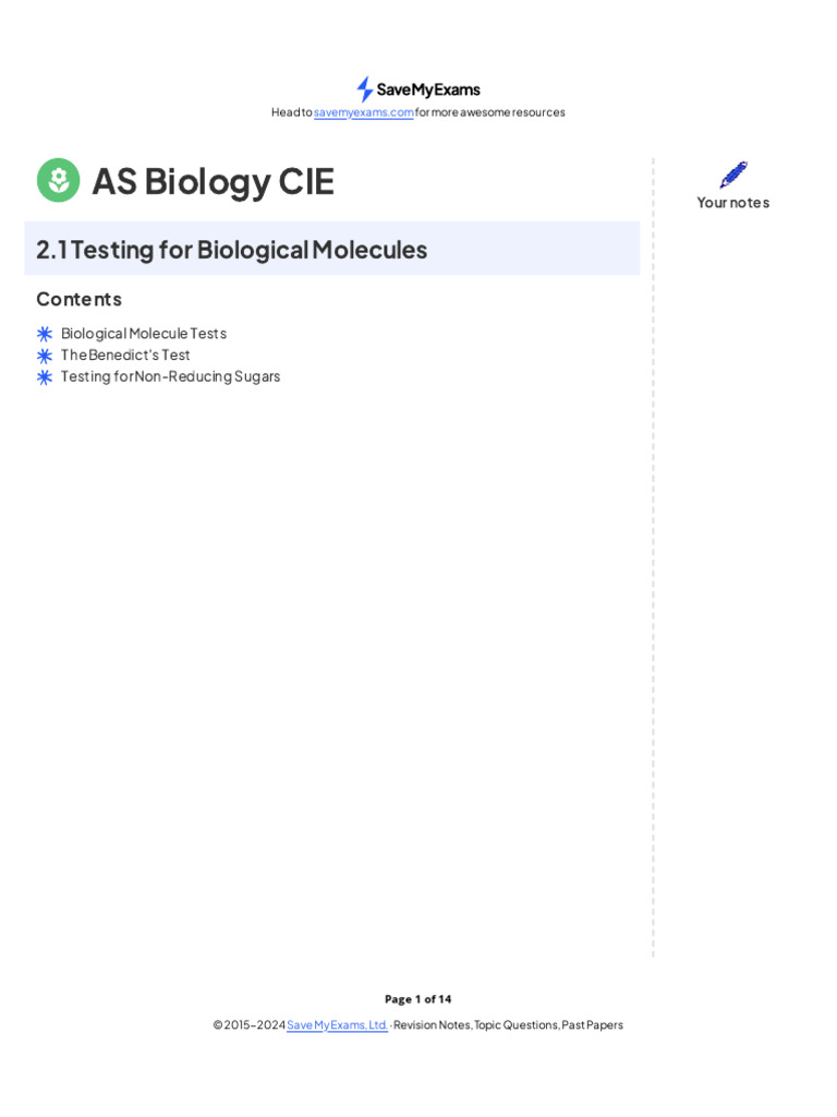 Biological Molecule | PDF | Chemistry | Chemical Substances