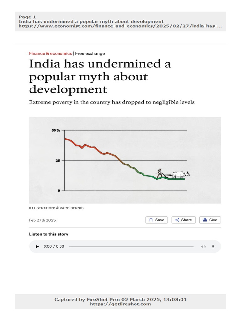 India's Poverty Reduction Success Story | PDF | Poverty | Poverty ...
