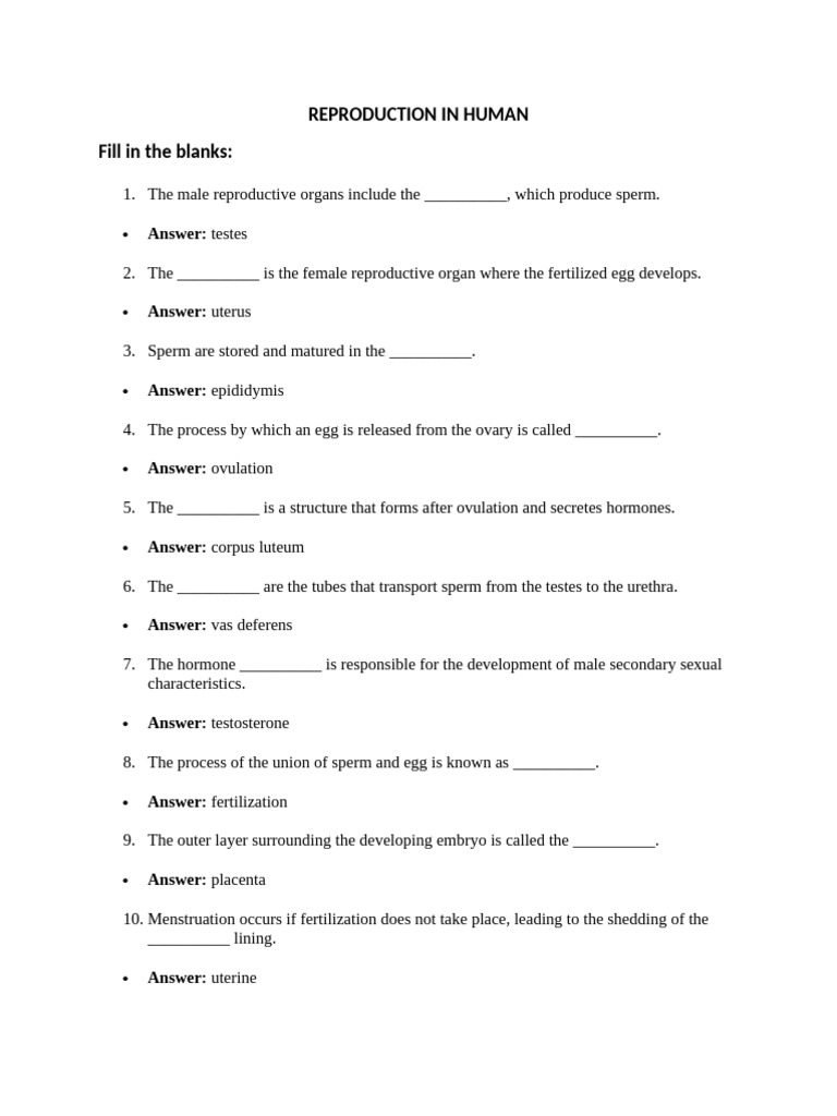 Human Reproductive System Notes | PDF | Menstrual Cycle | Uterus