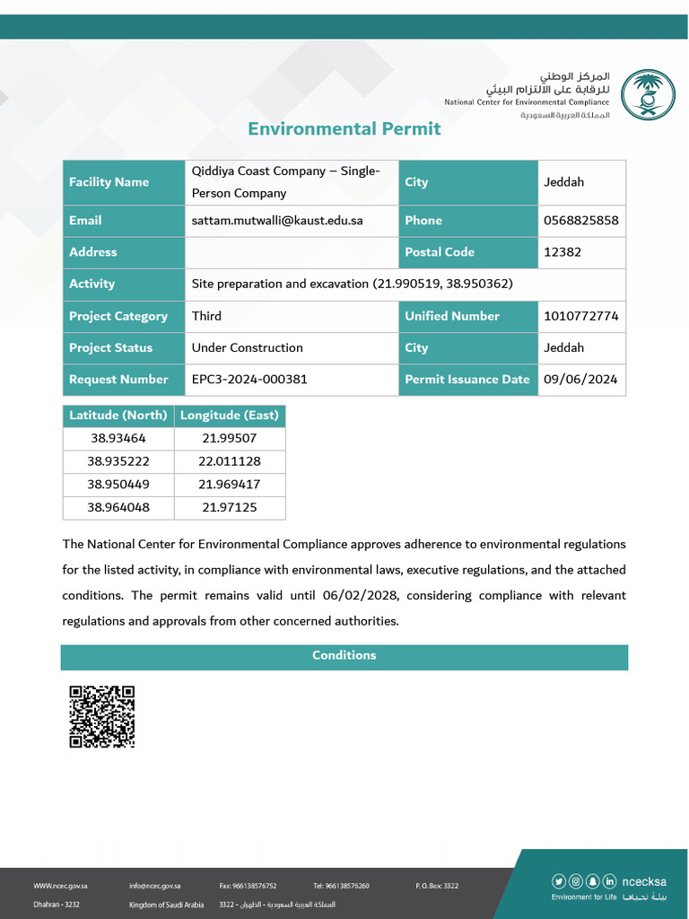 NCEC Site Prep & Excav Permit (Issued Jan 25) Govt | PDF ...