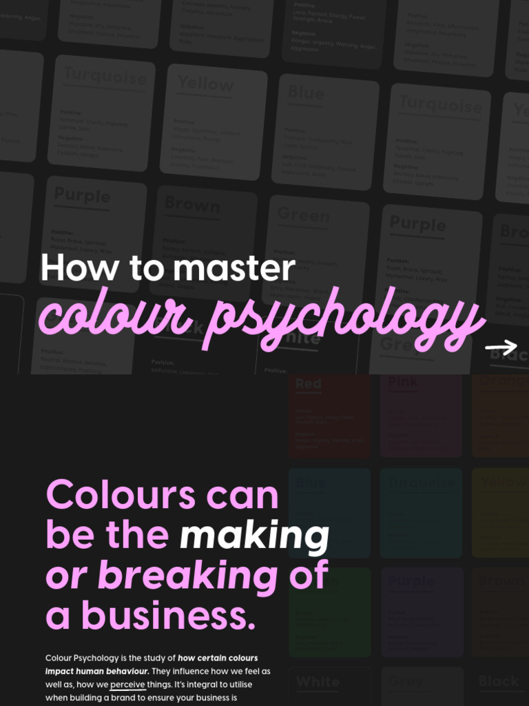 Colour Theory & Psychology - Resource | PDF | Color | Graphic Design