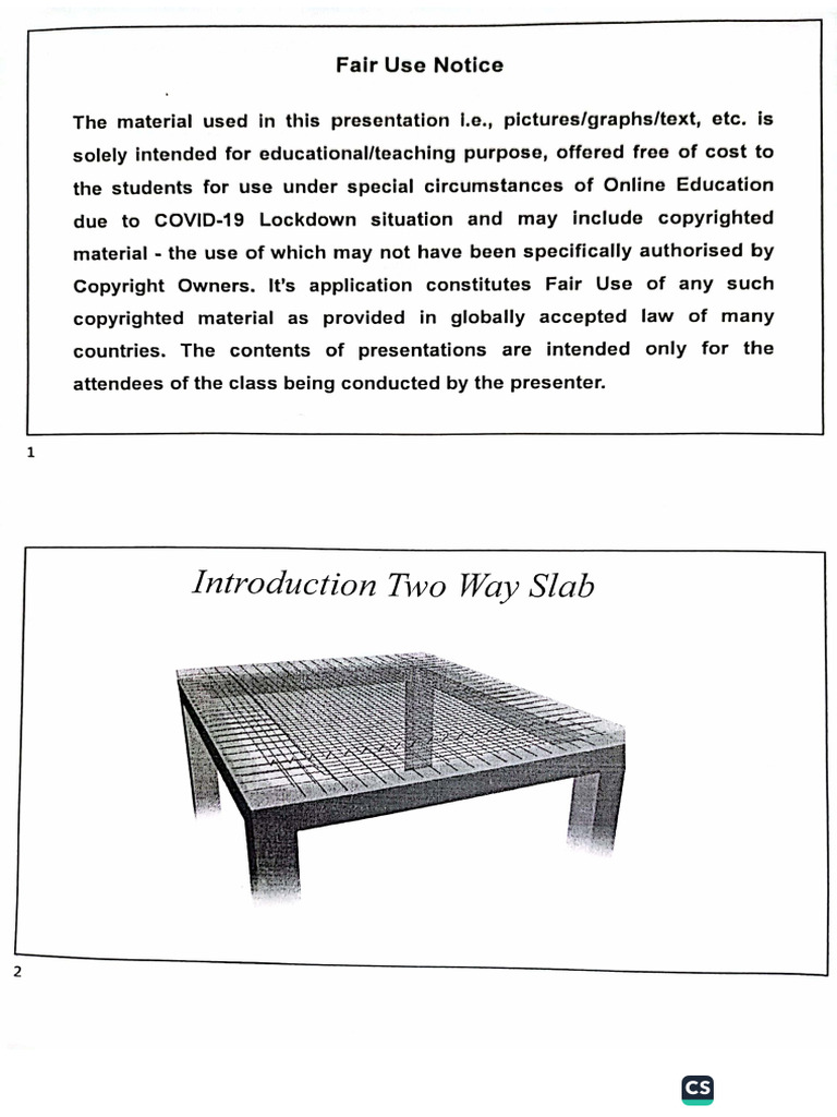 Structural Design and Drawing - Designing Slabs | PDF