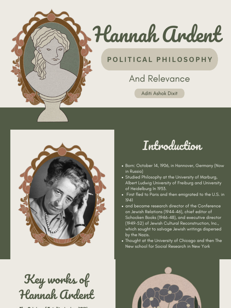 Hannah Ardent | PDF | Hannah Arendt | Political Science