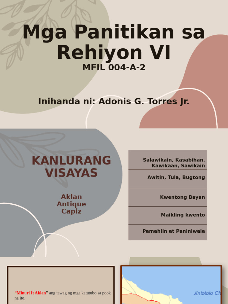 Panitikan NG Rehiyon VI Aklan Antique Capiz TORRES | PDF