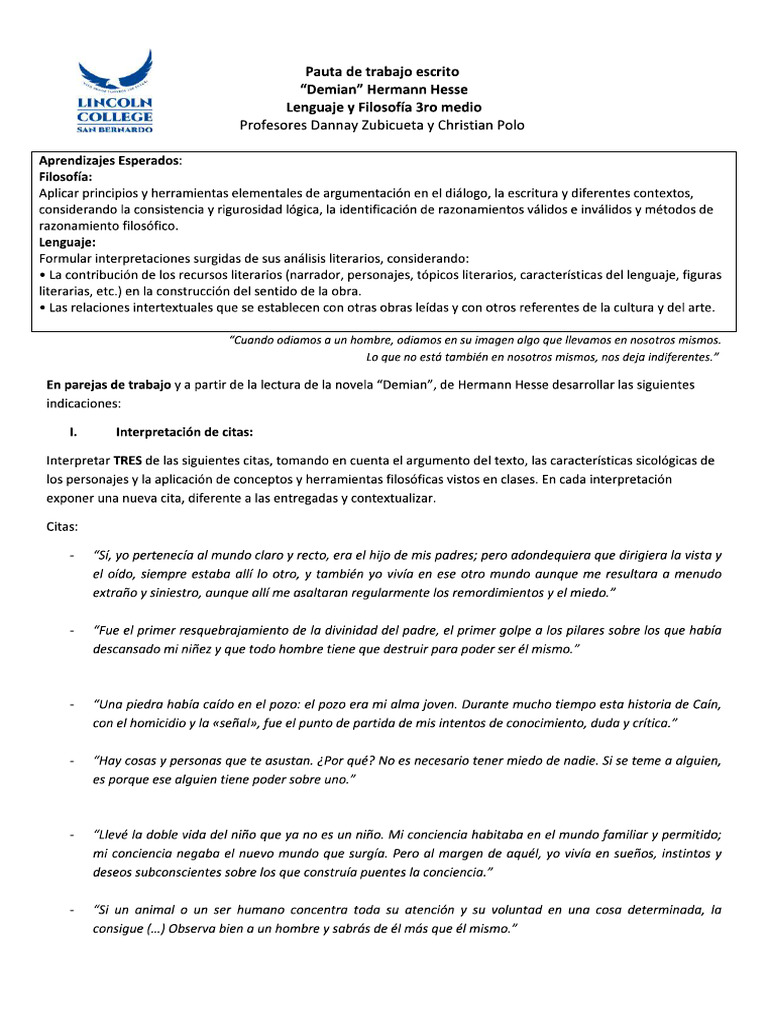 Demian | PDF