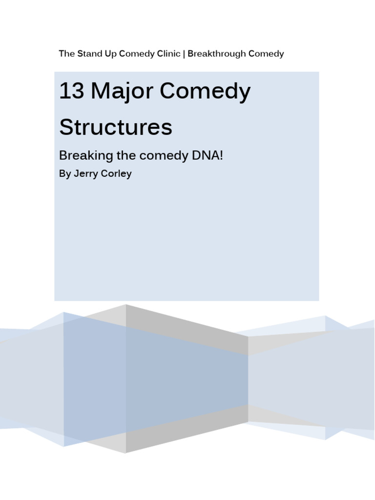 13 Comedy Structures Explained | PDF | Irony | Comedy