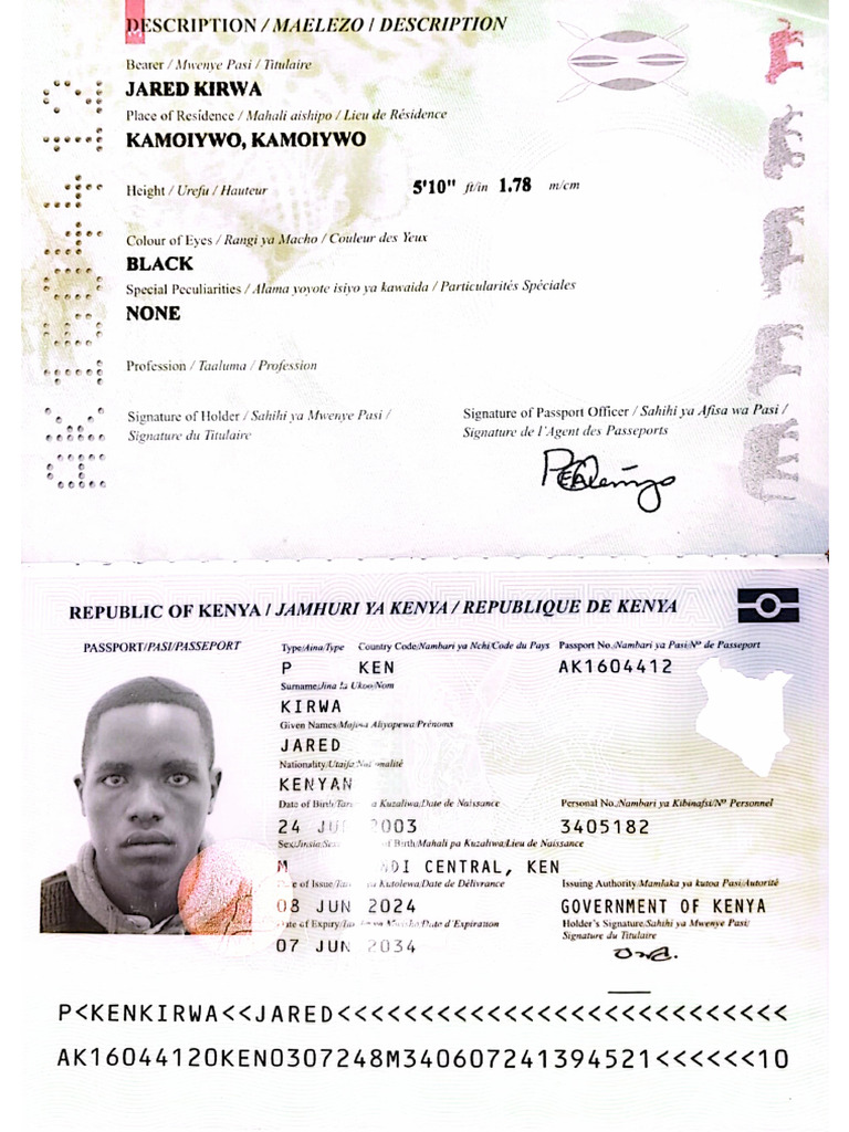 Jared Passport | PDF