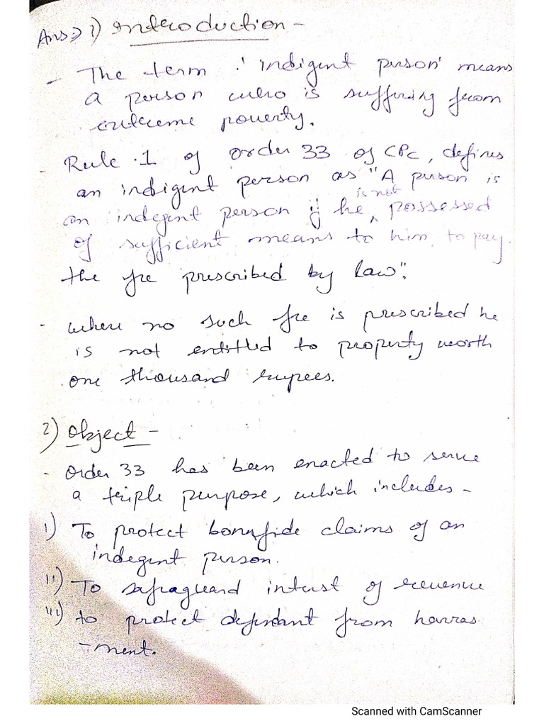 Indigent Person | PDF