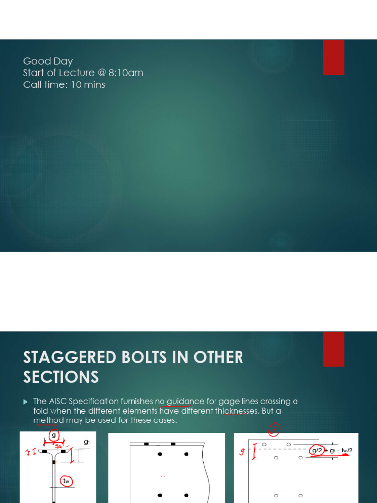 Module 6.2 Design of Tension Members Block Shear | PDF | Fracture ...