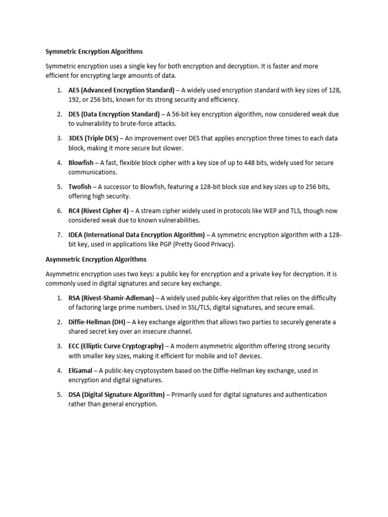 Symmetric Encryption Algorithms Pdf 6778