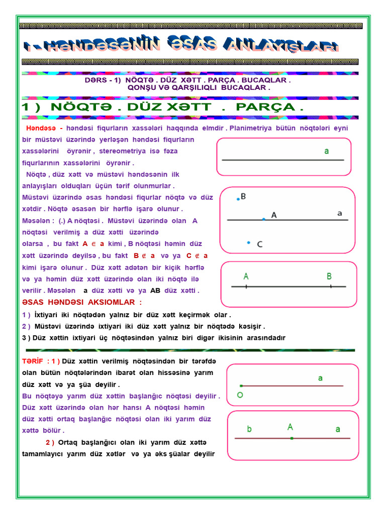 Noqte Duz Xett Parca | PDF