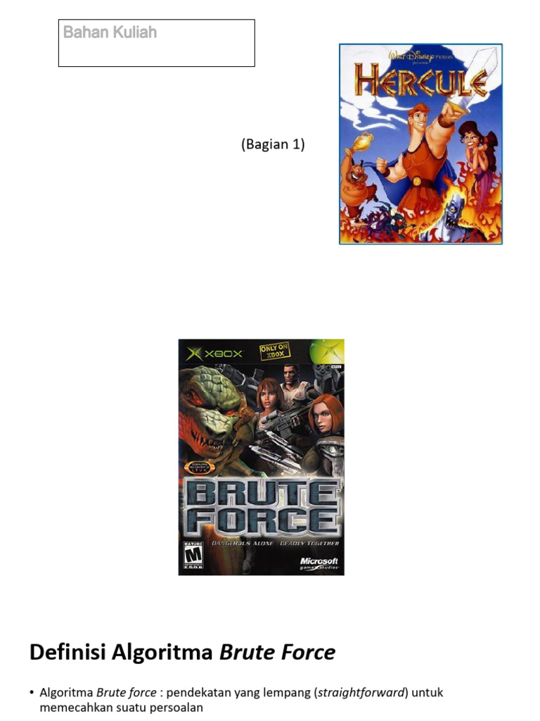 Algoritma Brute Force (2022) Bag1 | PDF