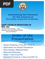 BFP Flowchart For Fire Safety Inspection Certificate Fsic For New ...