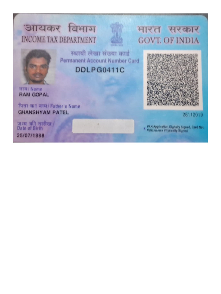 pan card | PDF
