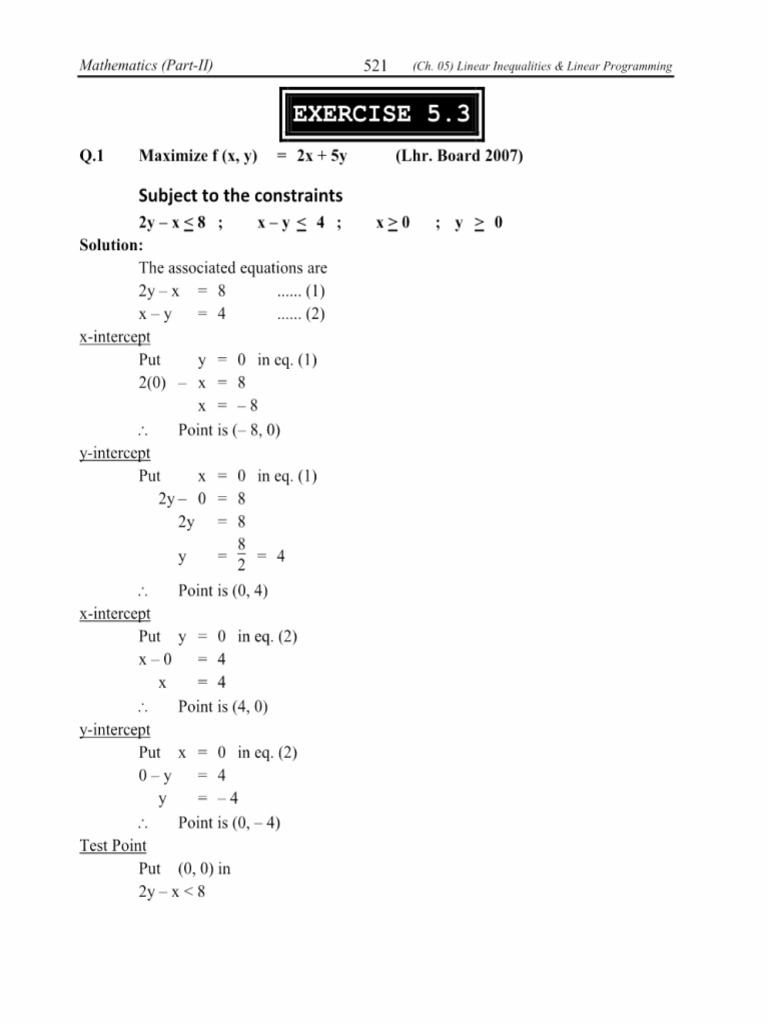 Chapter 5 Math Notes 12th Class 5.3 | PDF
