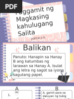 Blue Black White Filipino Pyramid Sentence Reading Fluency Poster | PDF