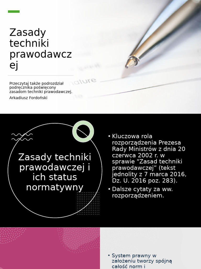 Ćwiczenia 2024-25 - Zasady Techniki Prawodawczej | PDF