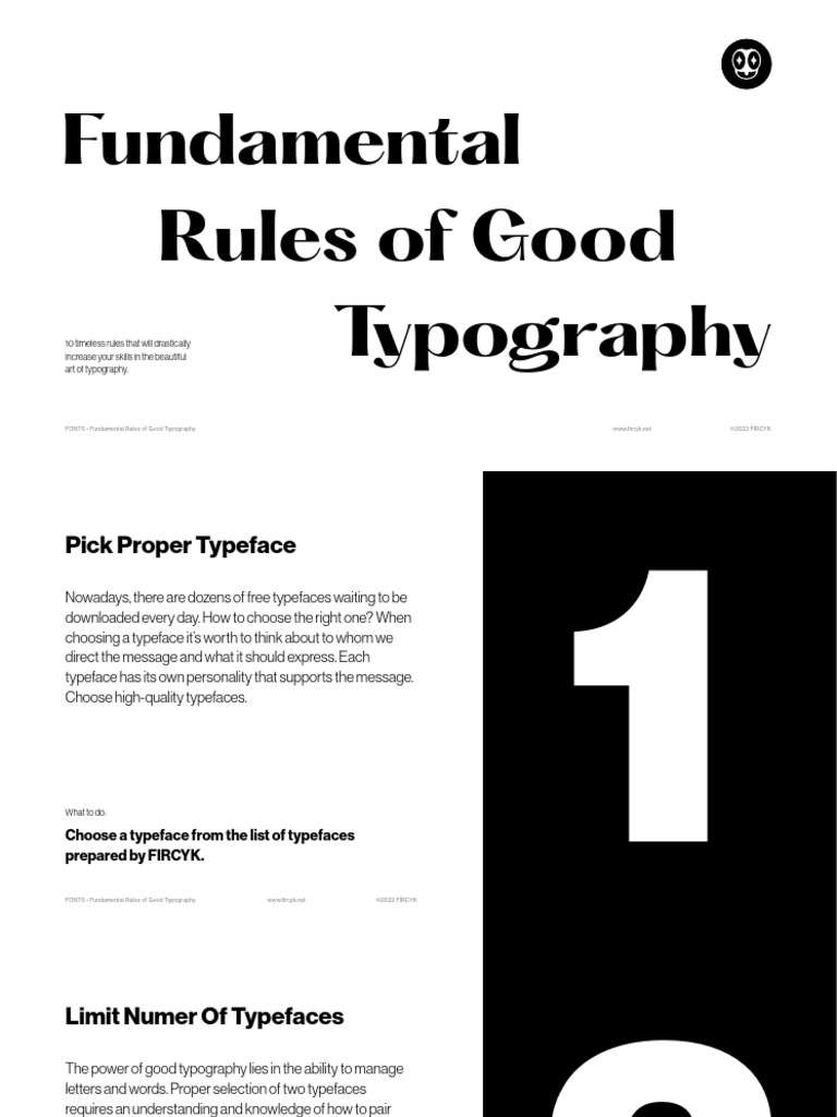 FONTS - Fundamental Rules of Good Typography | PDF | Typography | Typefaces