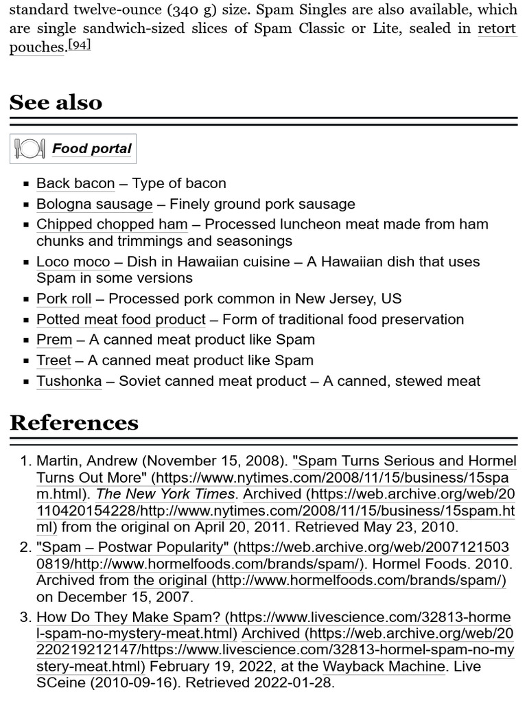 Spam (Food) - Wikipedia0015 | PDF