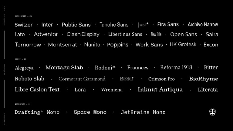 FONTS - List of Typefaces [1.3] | PDF