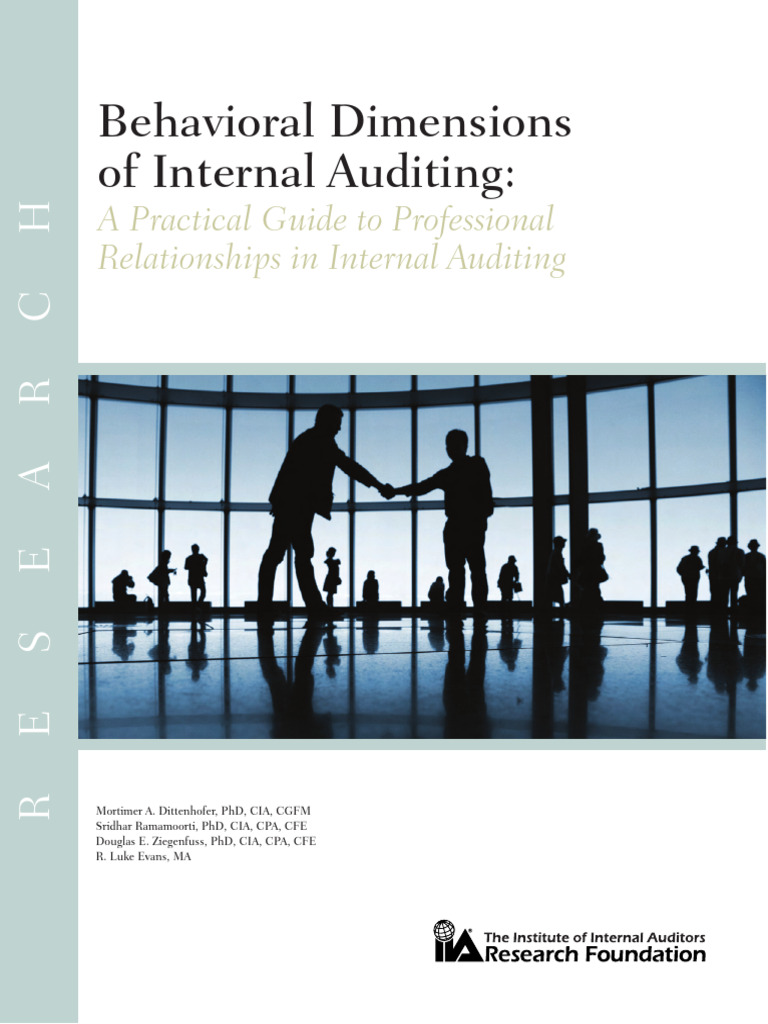 Behavioral Dimensions of Internal Auditing a Practical Guide to ...