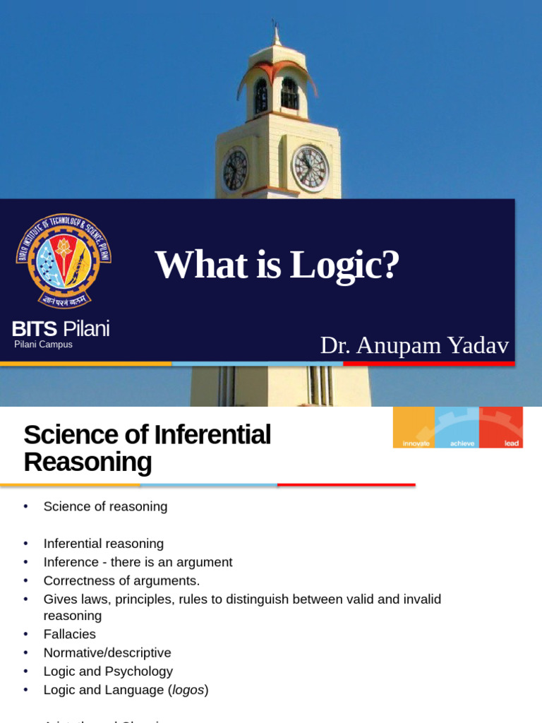 Symbolic Logic Lecture 1 2 | PDF | Argument | Deductive Reasoning