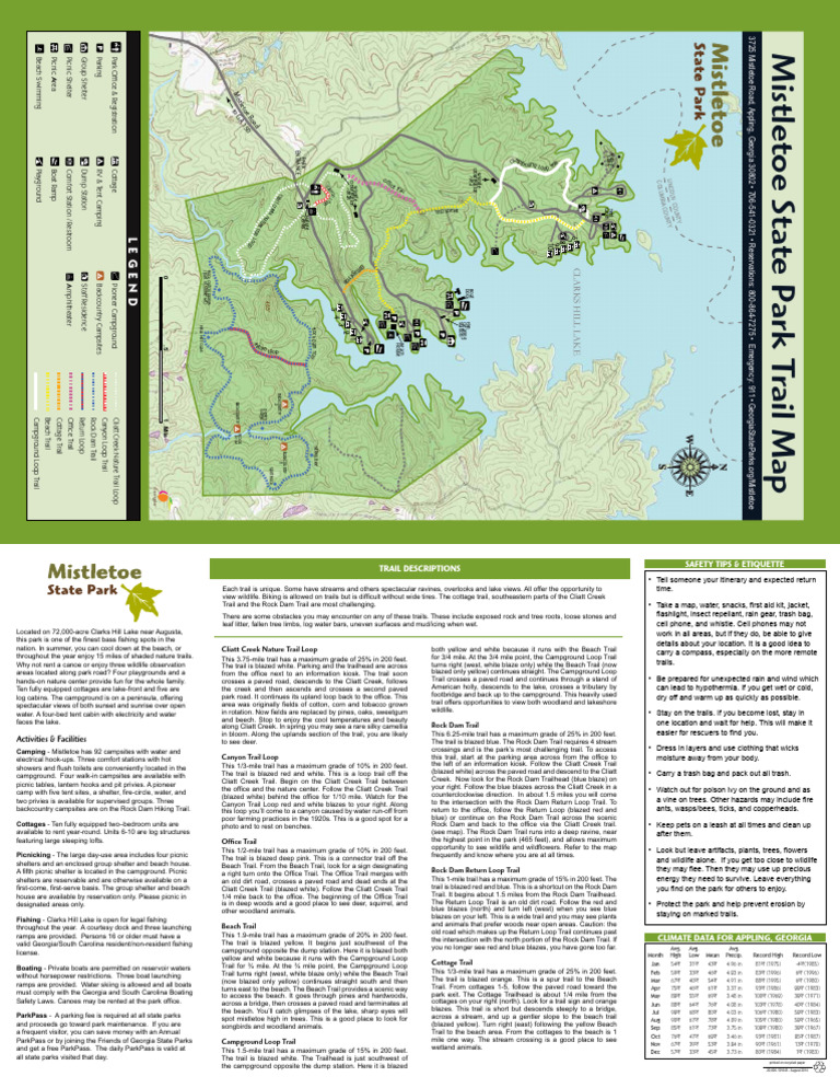 Mistletoe TrailMap | PDF | Trail | Campsite
